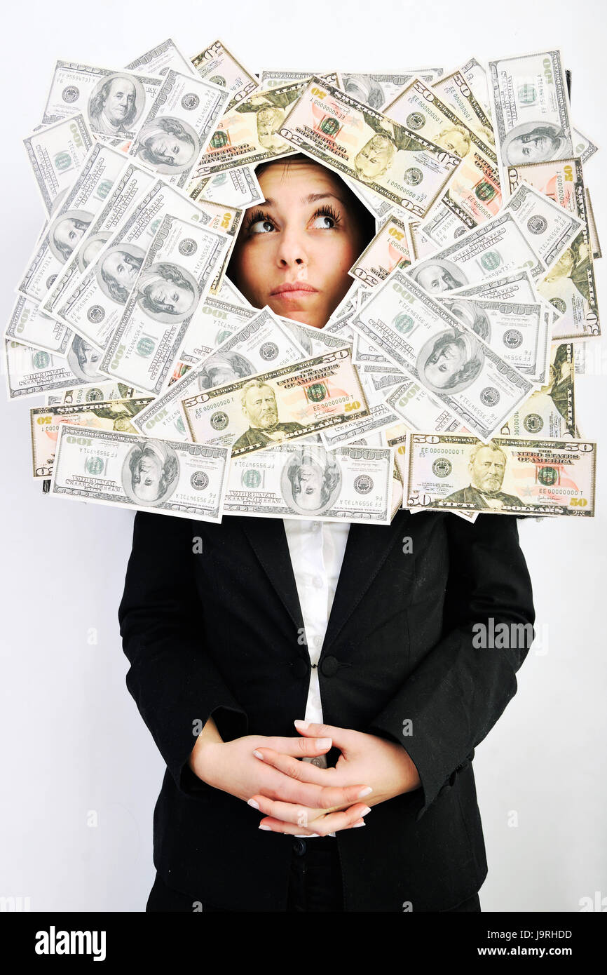 woman, close, bank, lending institution, humans, human beings, people ...