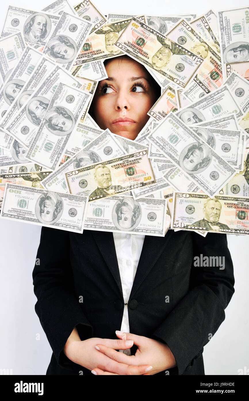 woman, close, bank, lending institution, humans, human beings, people ...