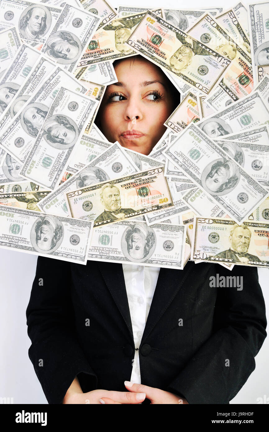 woman, close, bank, lending institution, humans, human beings, people ...