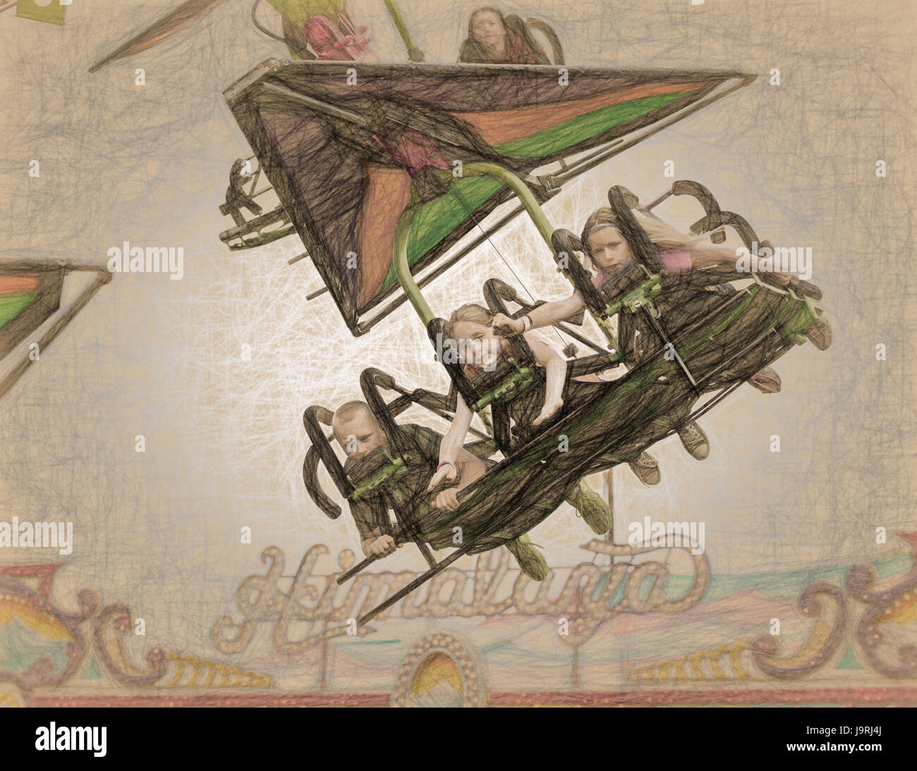 Pendulum Ride Drawing