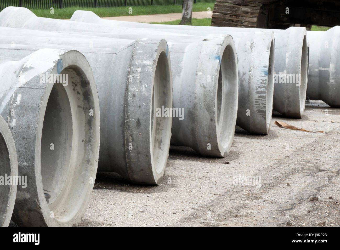 Reinforced Concrete Pipe Stock Photo - Alamy