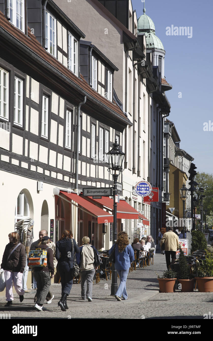 Berlin germany old spandau street town cafe hi-res stock photography ...