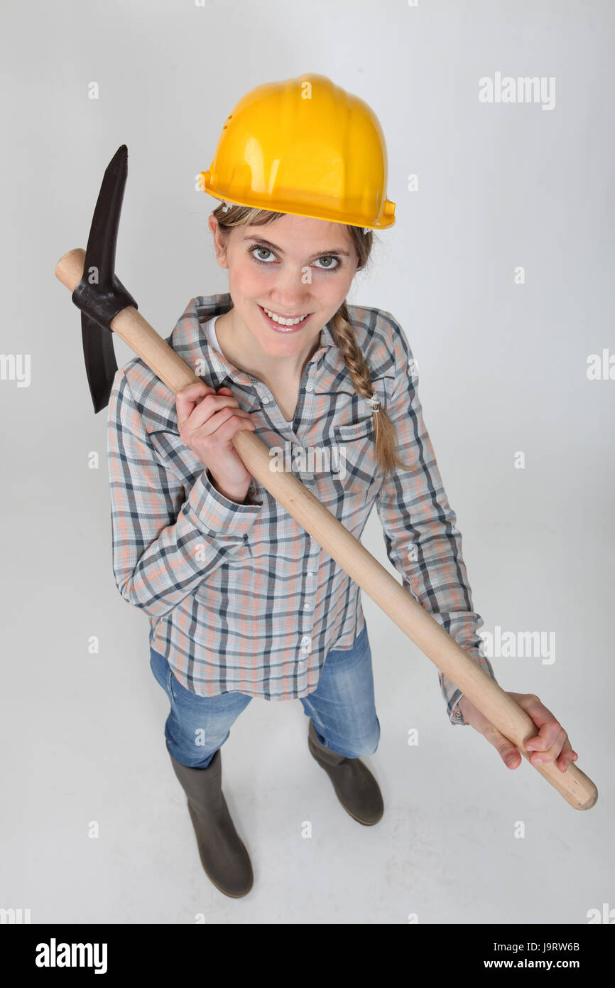 blue, dirt, coal, dirty, axe, collar, construction, woman, blue, tool ...