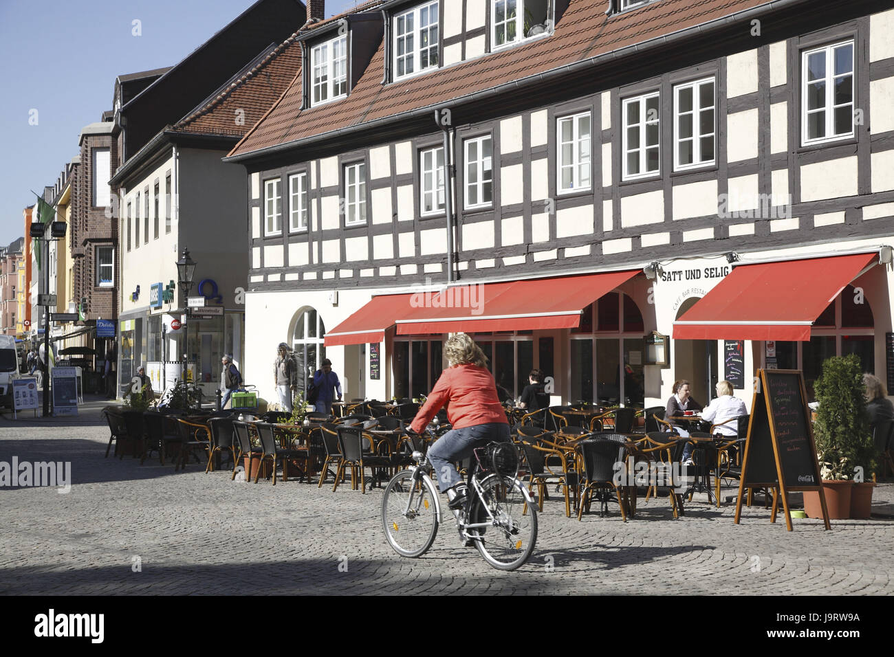 Germany,Berlin,Spandau,Old Town,street cafe Stock Photo - Alamy