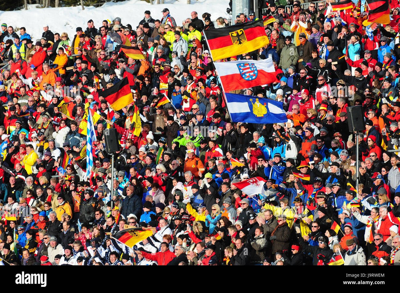 Biathlon event stadium spectator hi-res stock photography and images ...