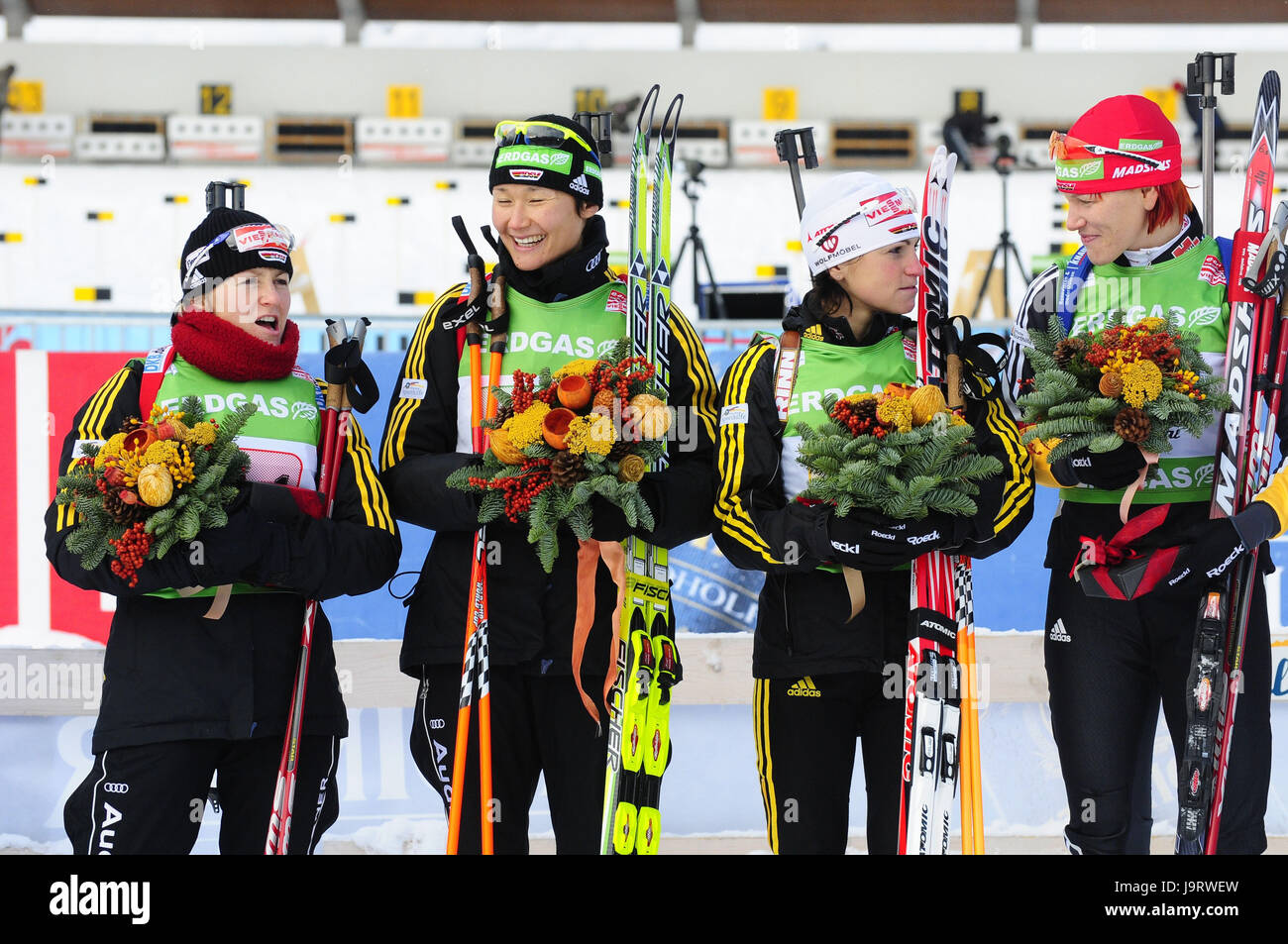 Biathlon,event,series,DSV team,house wood,Wilhelm,baker,handle Stock ...