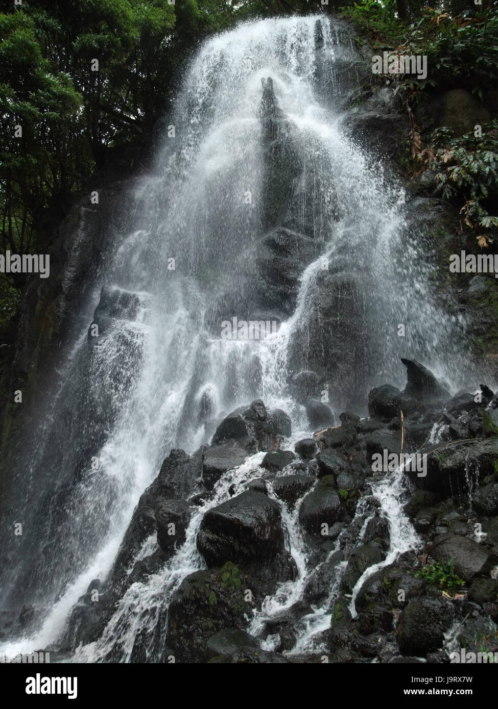 waterfall, outside, water, nature, liquid, flow, fluent, freshness ...