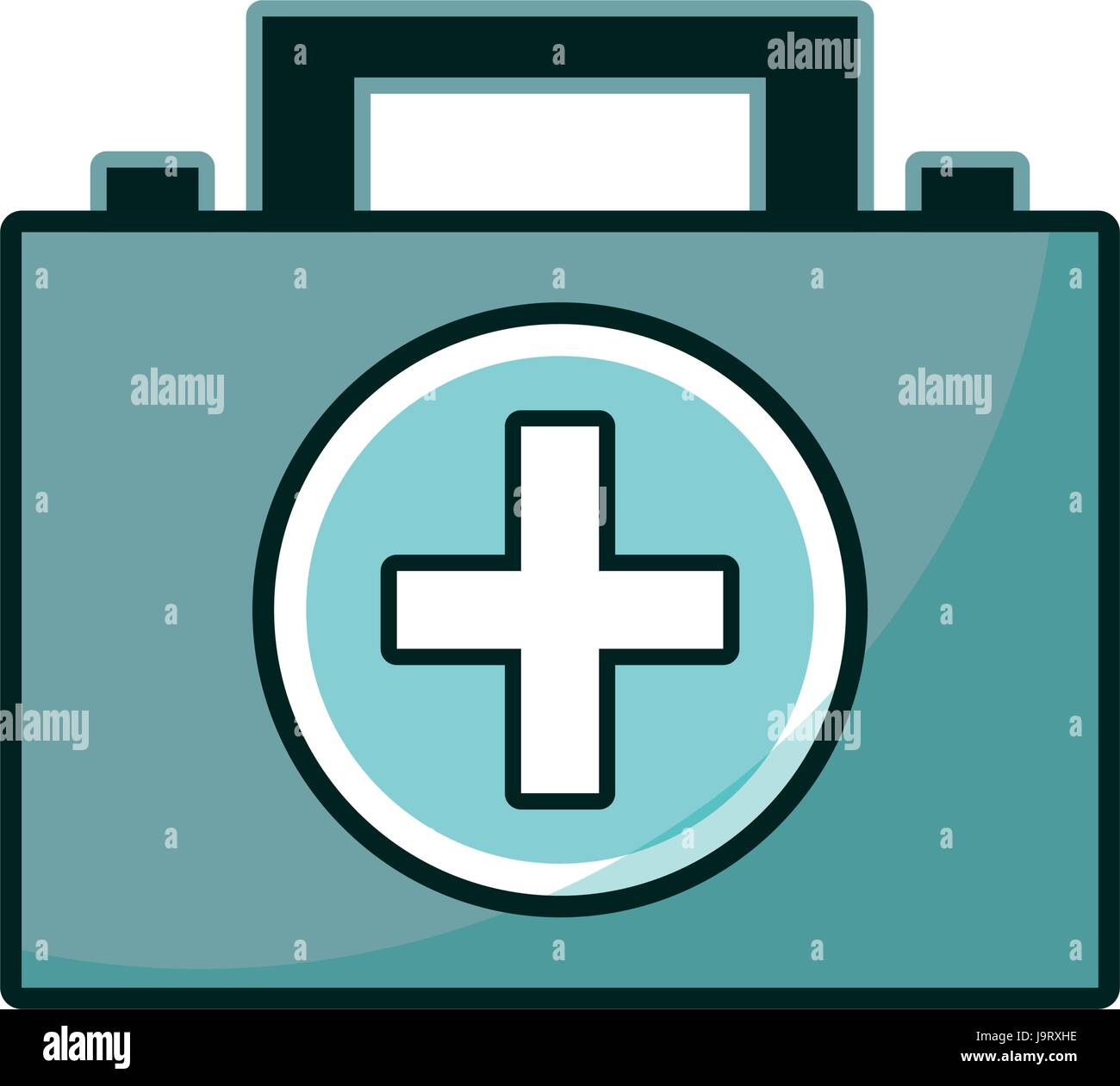 briefcase and first aid kit urgency Stock Vector Image & Art - Alamy