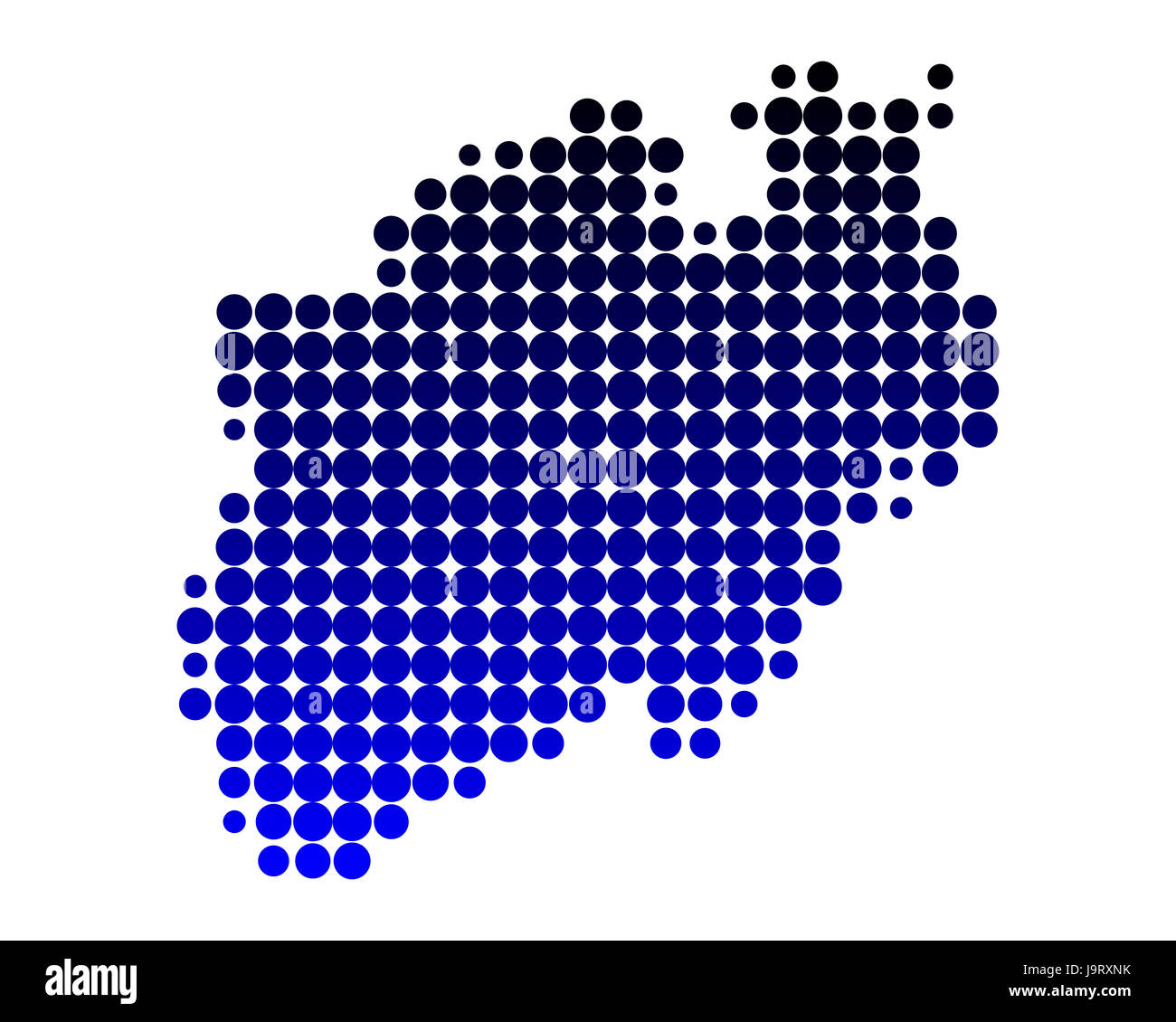 blue, illustration, circle, card, spotted, german, dot, raster, state ...
