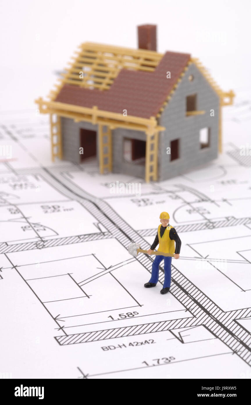 Icon,building of a house,planning,model house,architect's plan ...