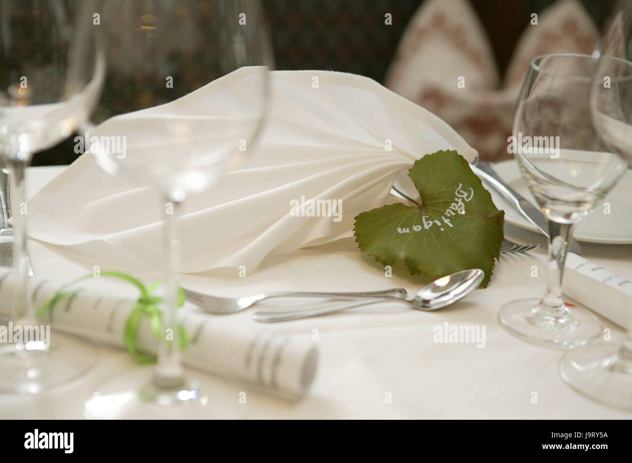 Wedding celebration,table appointments Stock Photo - Alamy