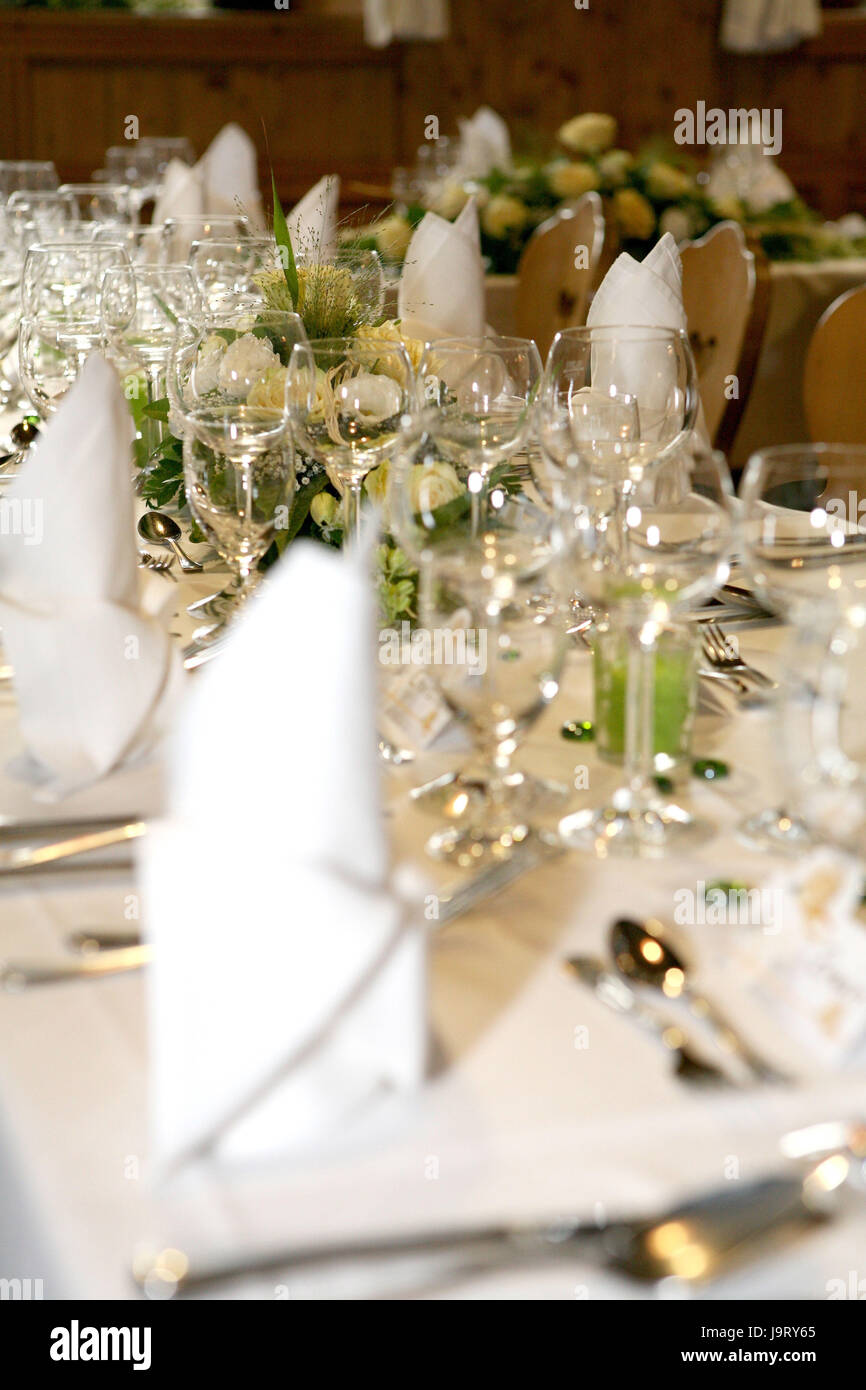 Wedding celebration,table appointments Stock Photo - Alamy