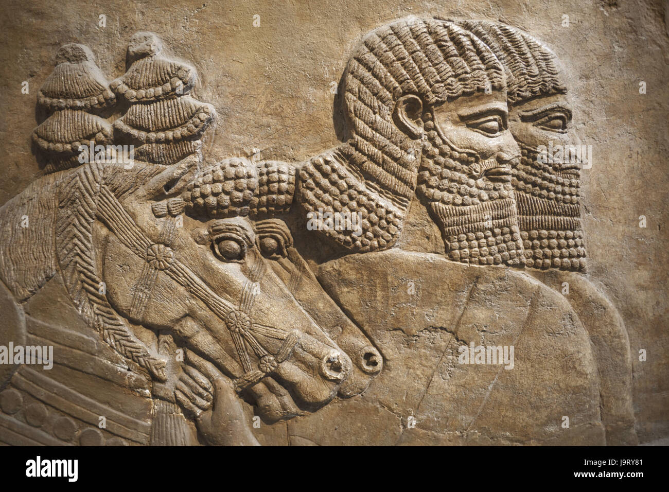 Great Britain,England,London,British museum,Nimrud relief Stock Photo ...