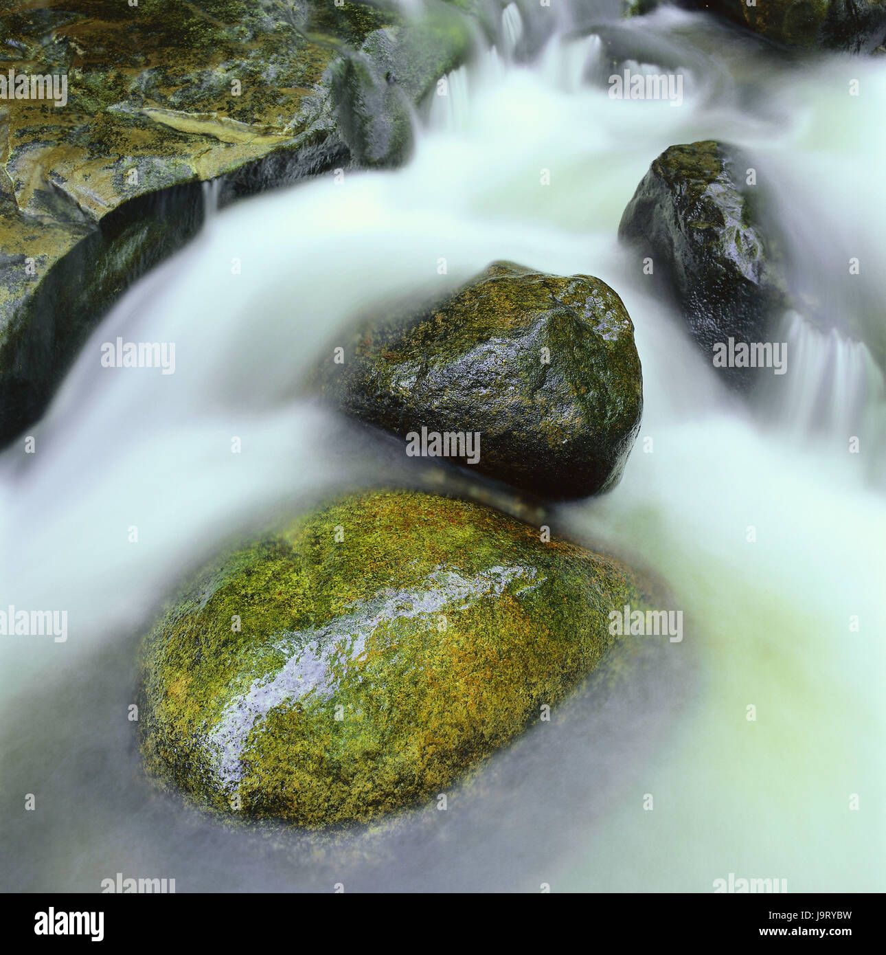 Flux,rock,stones,water,flow,the USA,Michigan,Ontonagon,motion blur ...