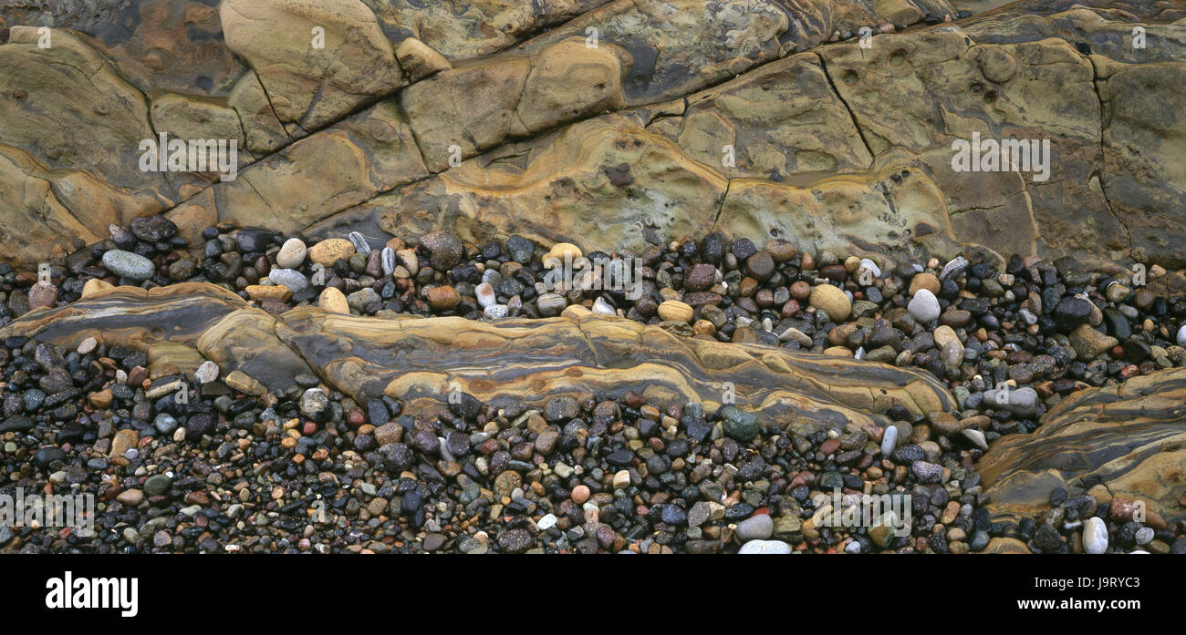 Coast,rock,pebbles,the USA,California,nature,beach,stones,rocks,bile ...