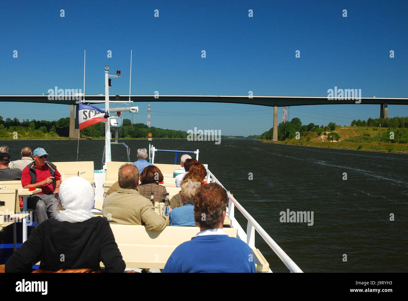 Germany,Schleswig - Holstein,the Kiel Canal,holiday ship,tourist,no ...
