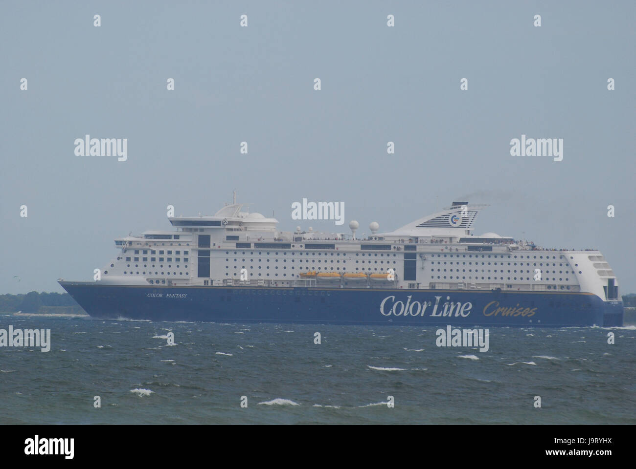 Germany,Schleswig - Holstein,Kiel,Schilksee,ferry Colorline Stock Photo ...