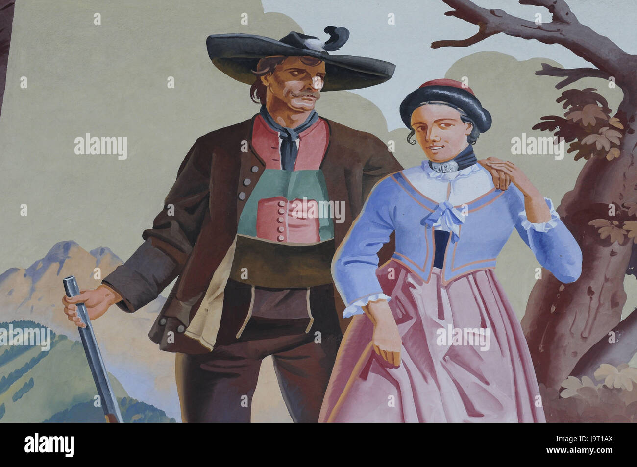 Couple in national costume hi-res stock photography and images - Alamy