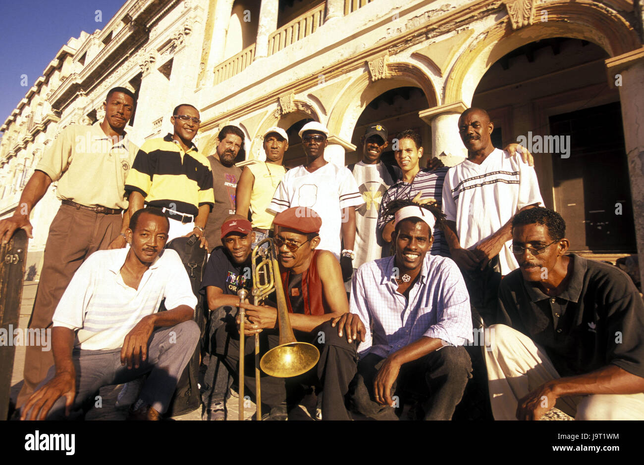 Cuba,Havana,Malecon,street musician,group picture,no model release ...