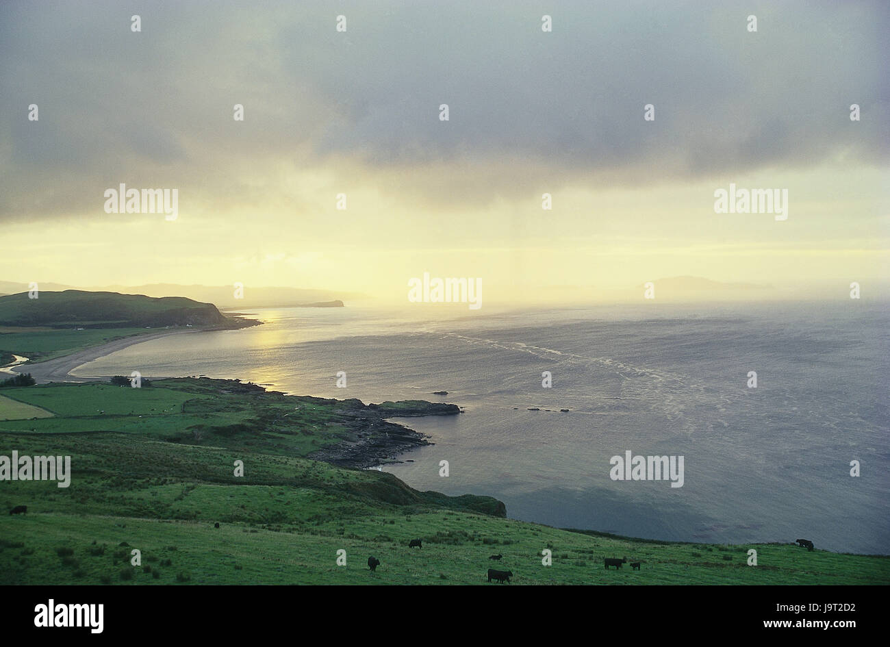Great Britain,Scotland,coastal scenery,sea,sunrise,Europe,view ...