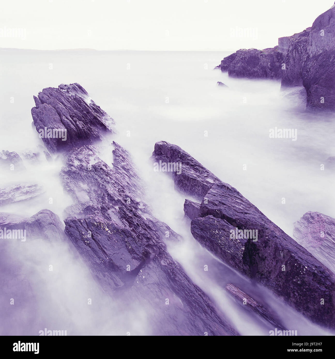 Ireland,Munster,Cork,Toormore Bay,view,motion blur,Europe,conception ...
