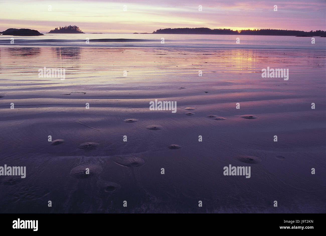 Sundown,sea,afterglow,North America,Canada,British Columbia,Vancouver ...