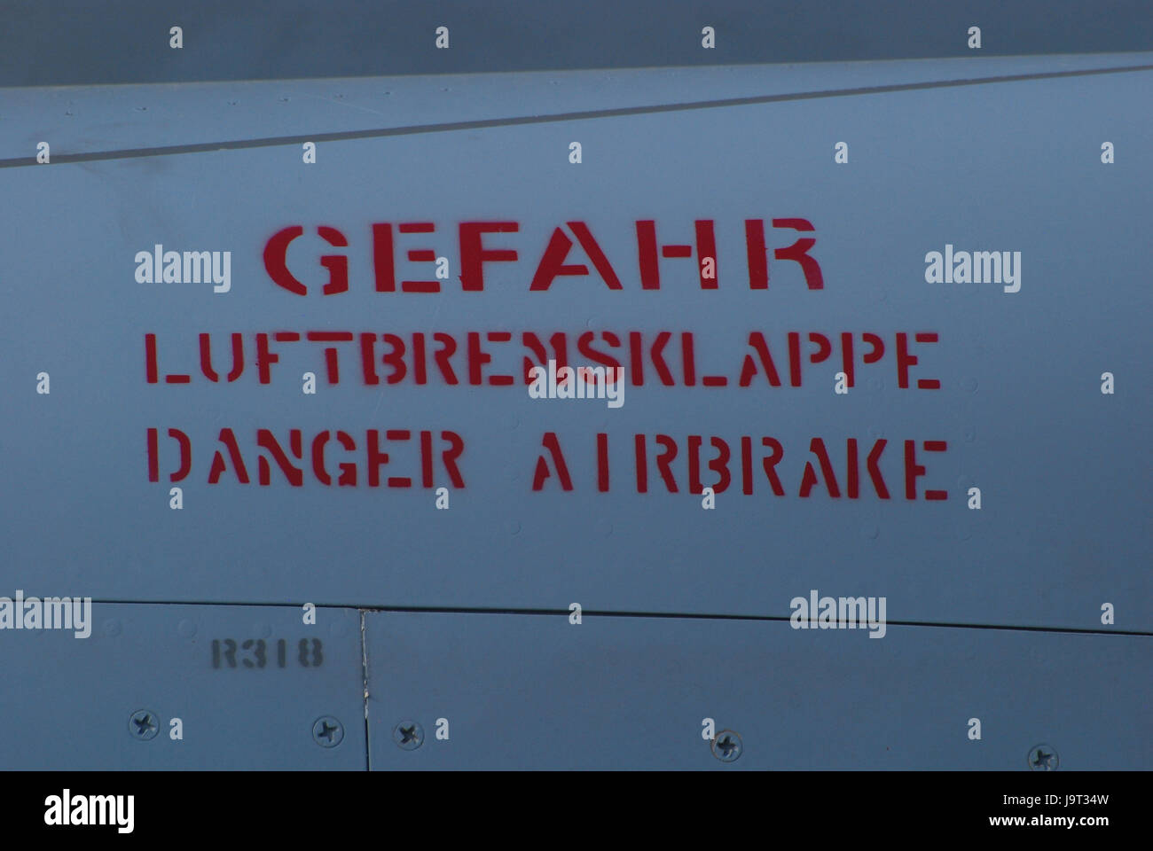 Military aviation,German air force,fight jet,detail,warning tip Stock ...