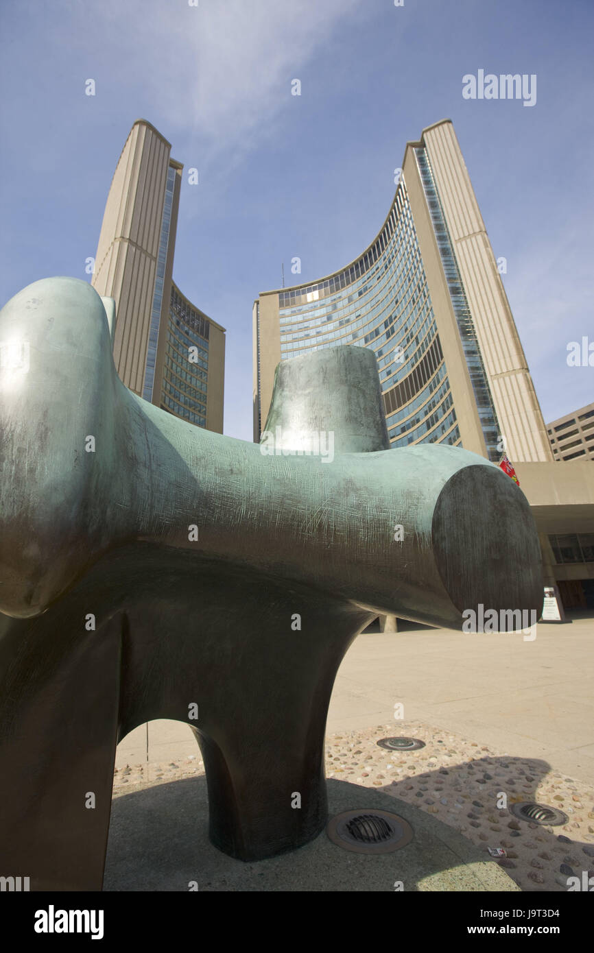 Canada,Ontario,Toronto,Nathan Phillips Square,sculpture 'The of Archer ...