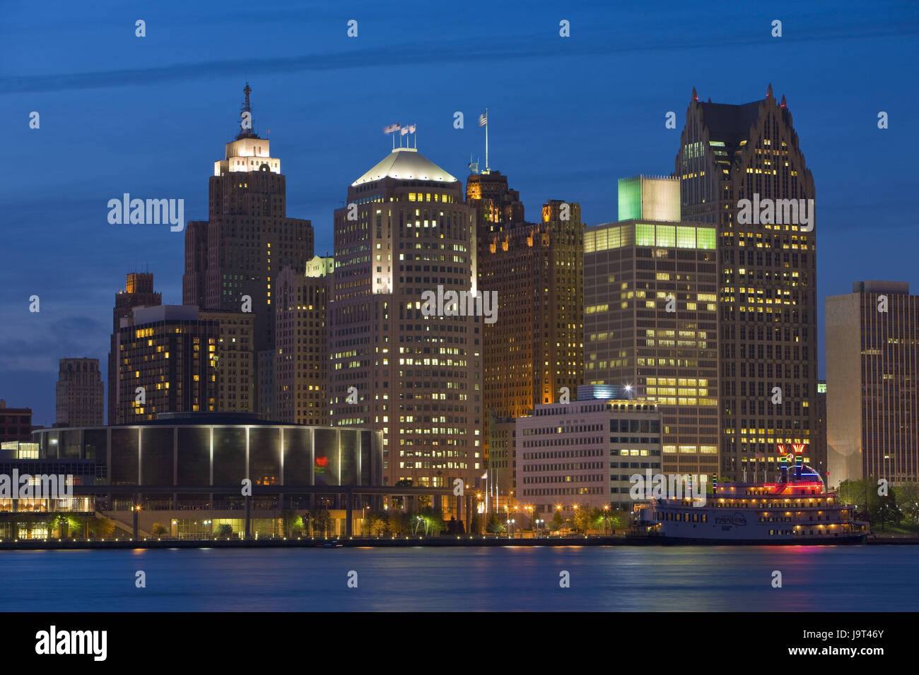 Detroit landmarks hi-res stock photography and images - Alamy