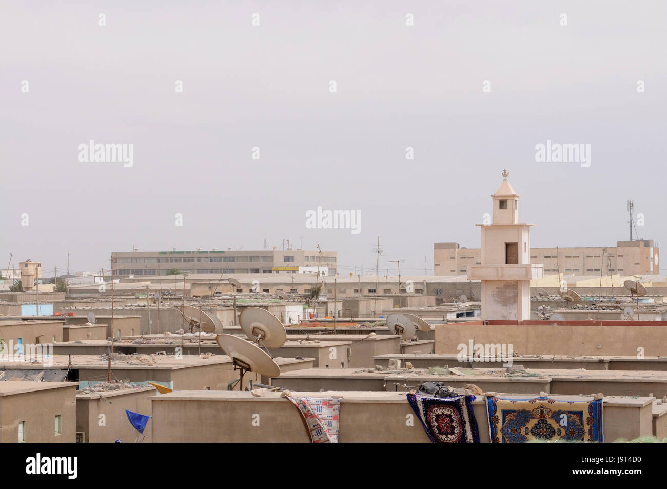 Mauritania,Nouadhibou,town view,roofs,tower,Africa,West Africa,town ...