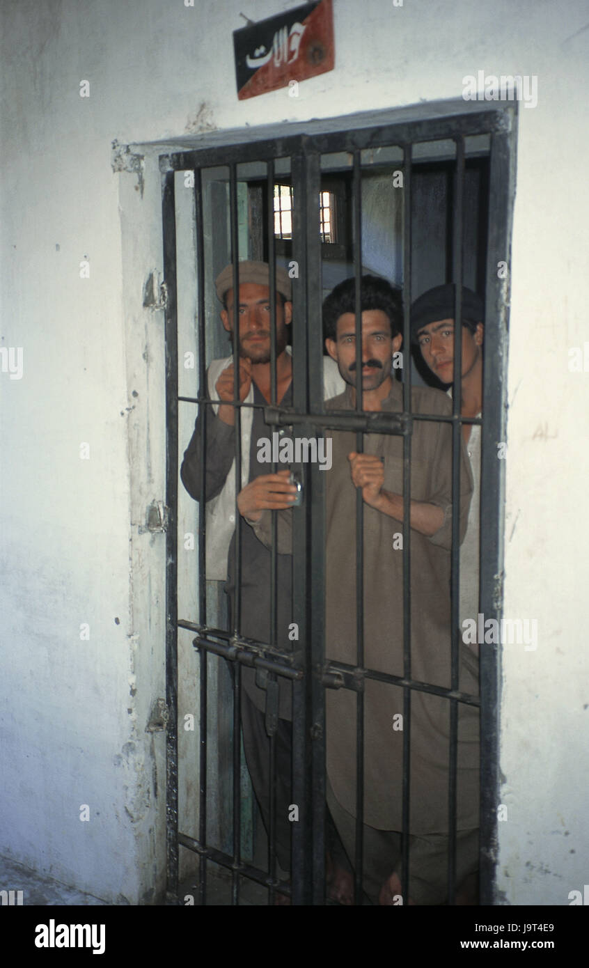 Pakistan,border area,Chitral,Gilgit,prison,men,bars,no model release ...