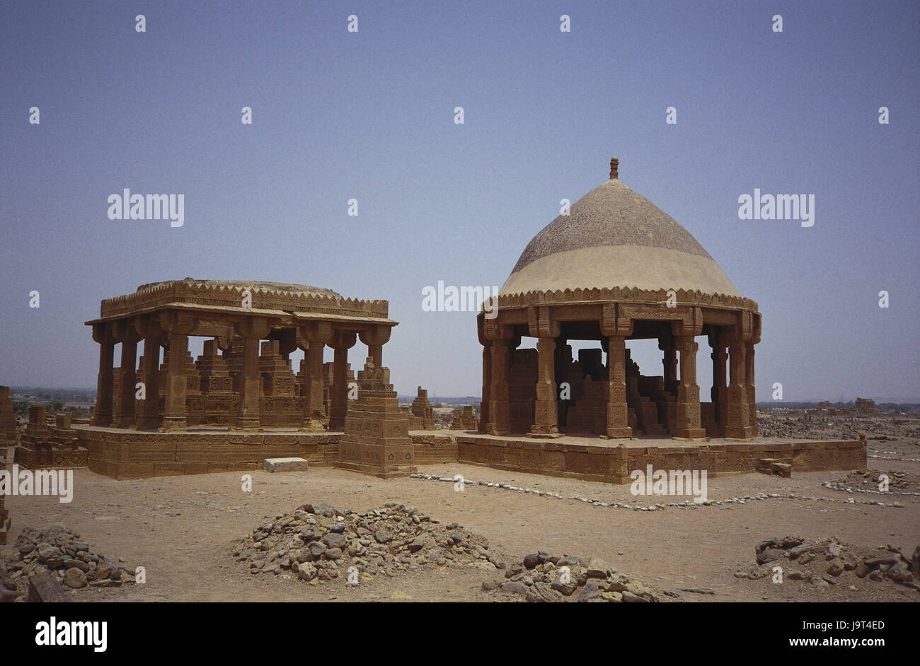 Pakistan,province Being,desert,cemetery,sandstone tombs,Asia,wild ...