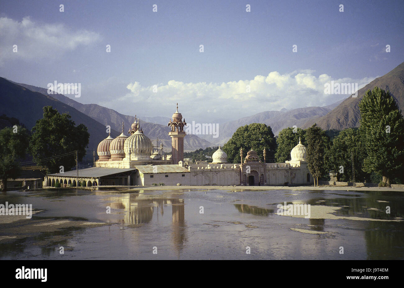 Pakistan,Chitral,mosque,street,wet,Asia,structure,mountains,mountains ...
