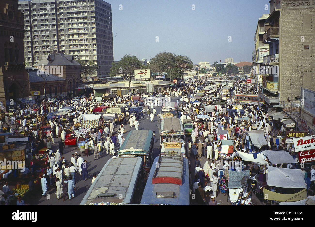 Pakistan,Karachi,town view,street scene,chaotically,Asia,town,city ...