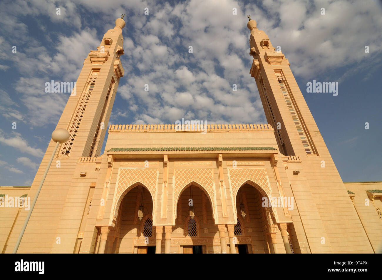 Mauritania,Nouakchott,big mosque,perspective,Africa,West Africa,town ...