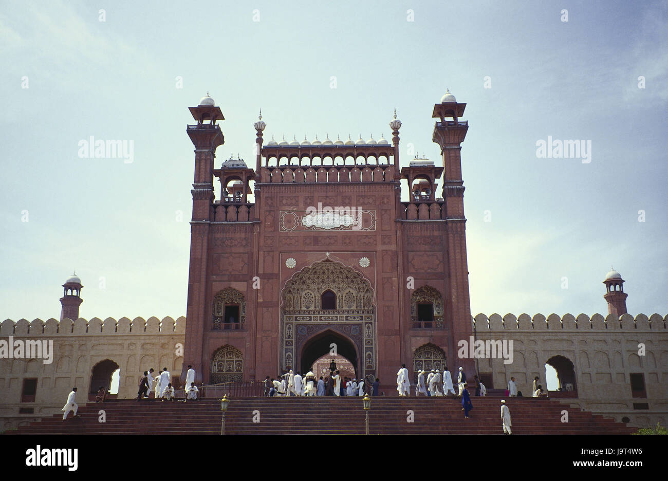 Pakistan,Lahore,Badshahi mosque,detail,architecture,Asia,structure ...