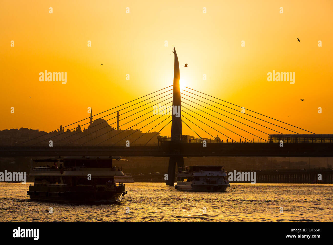 Istanbul in summer over golden horn Turkey Stock Photo - Alamy