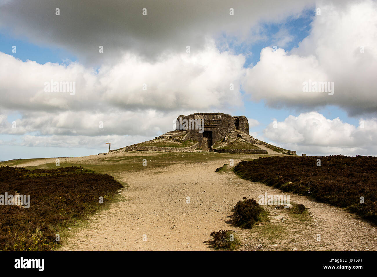 Moel Famau Country Park, Wales, UK, Britain. Welsh hillside, views of ...