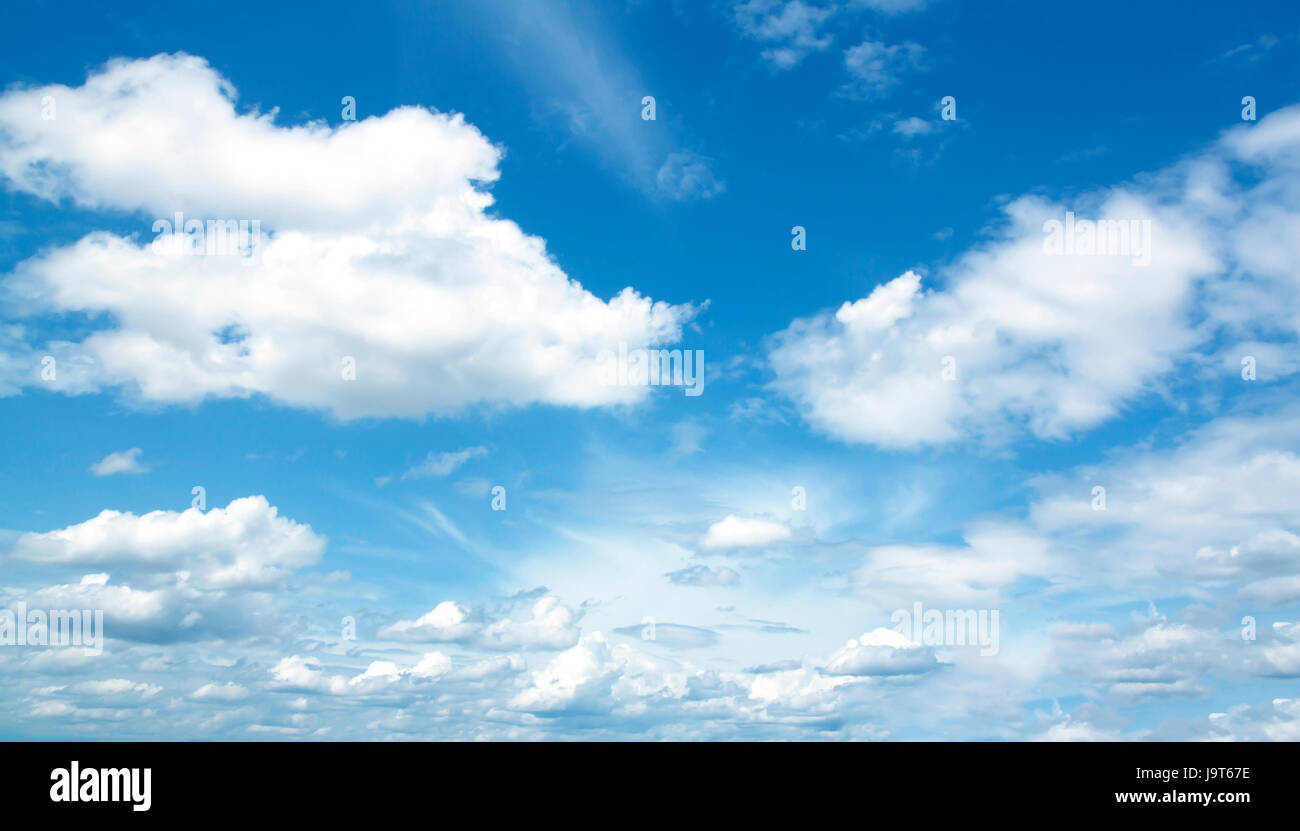 Blue sky white clouds fresh air nature outdoor daylight Stock Photo - Alamy