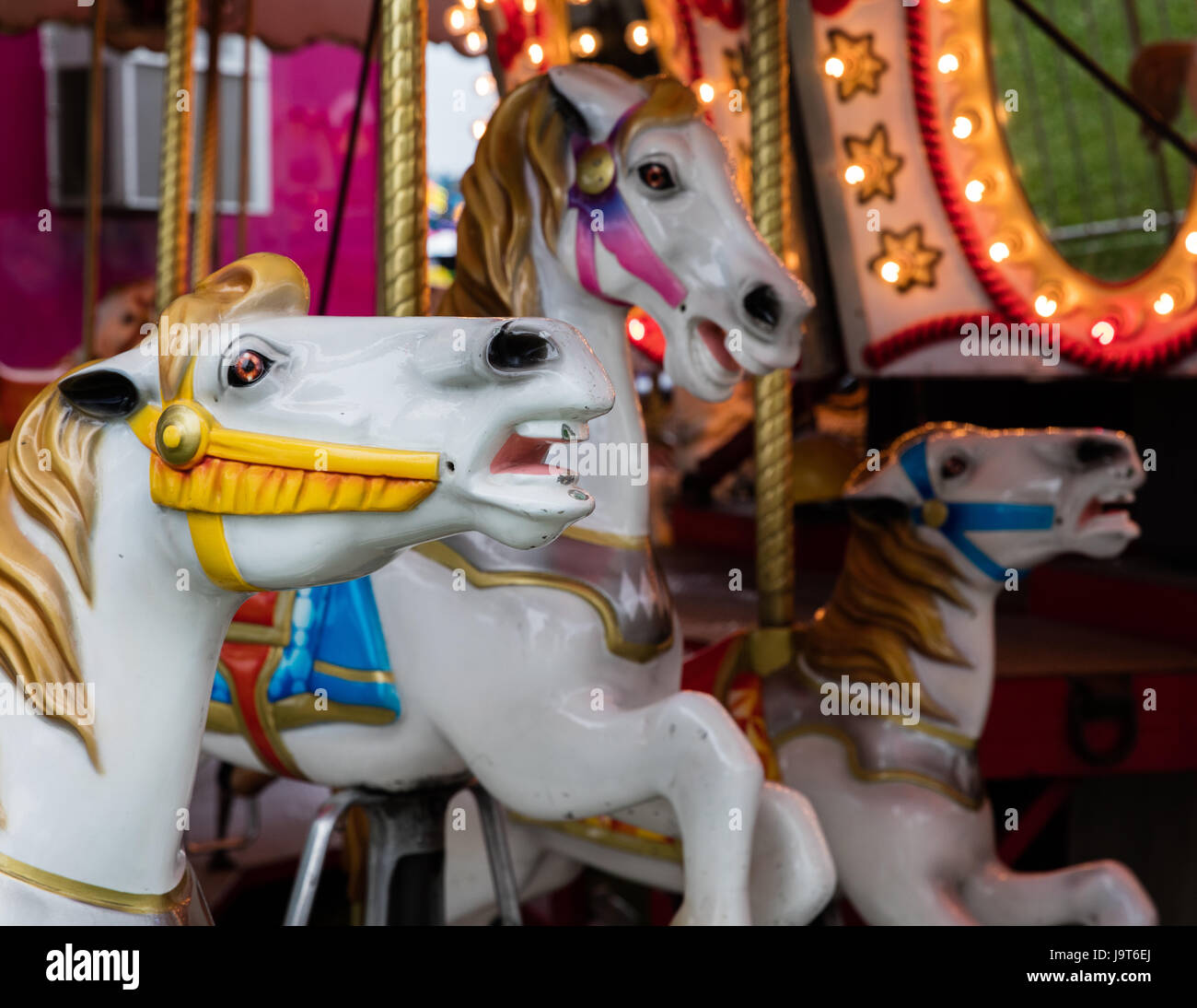 Merry Go Round animals at the Shasta County Faire in Anderson ...