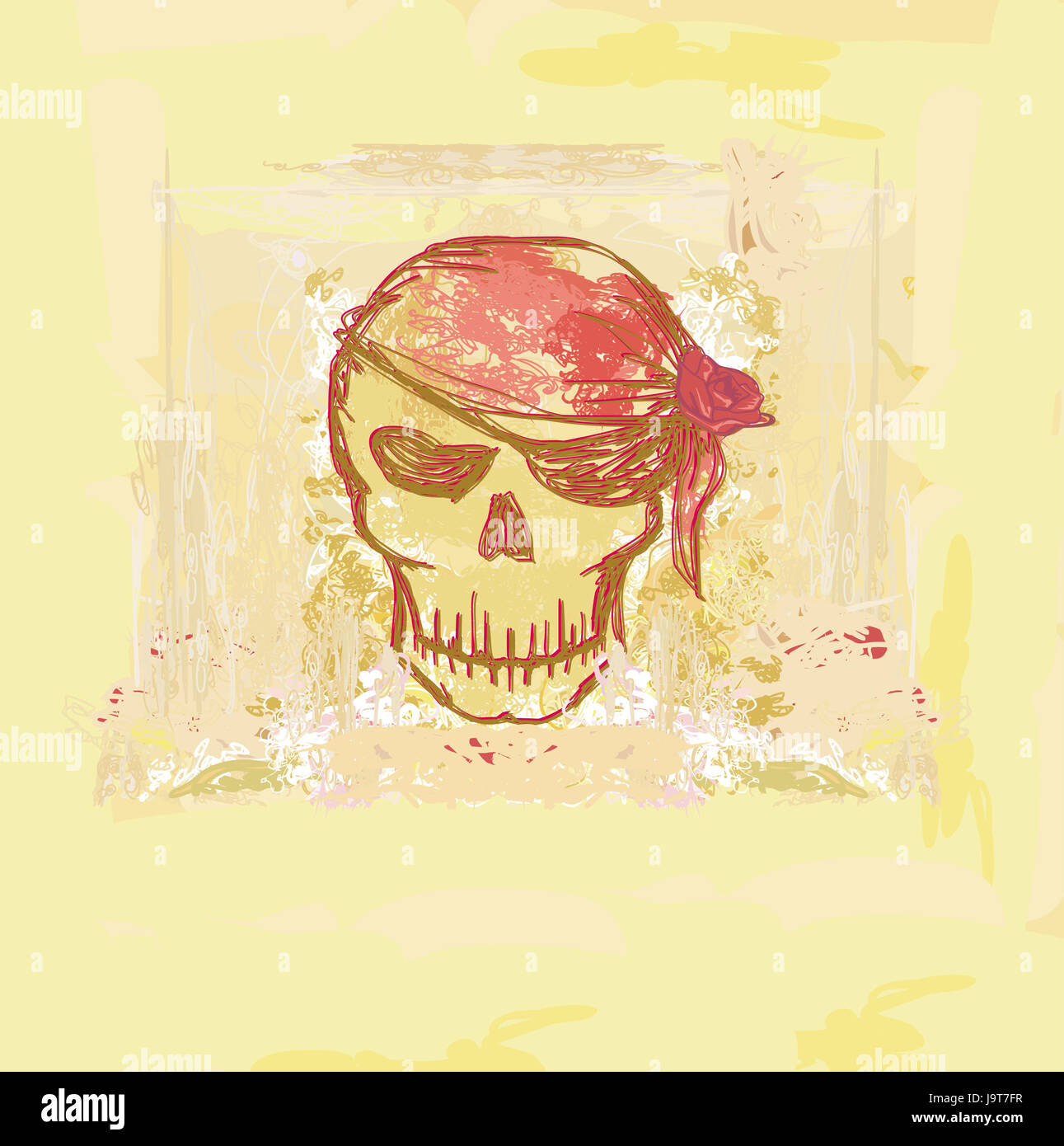 death, portrait, skull, halloween, retro, warning, icon, pirate, danger ...