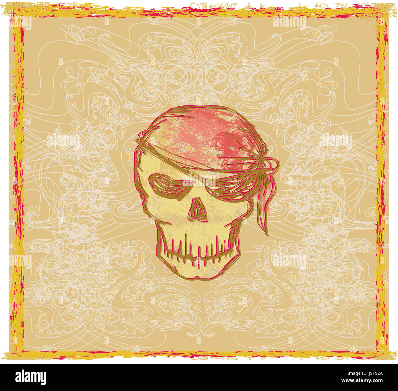 death, portrait, skull, halloween, retro, warning, icon, pirate, danger ...