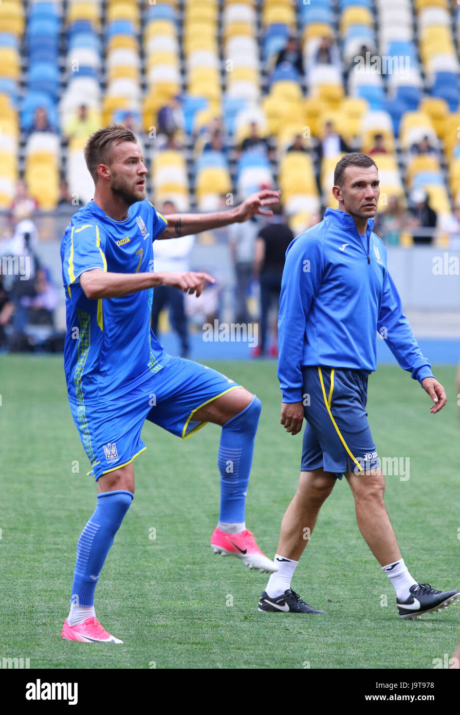 Kiev, Ukraine. 2nd June, 2017. Player of Ukraine National Football Team ...