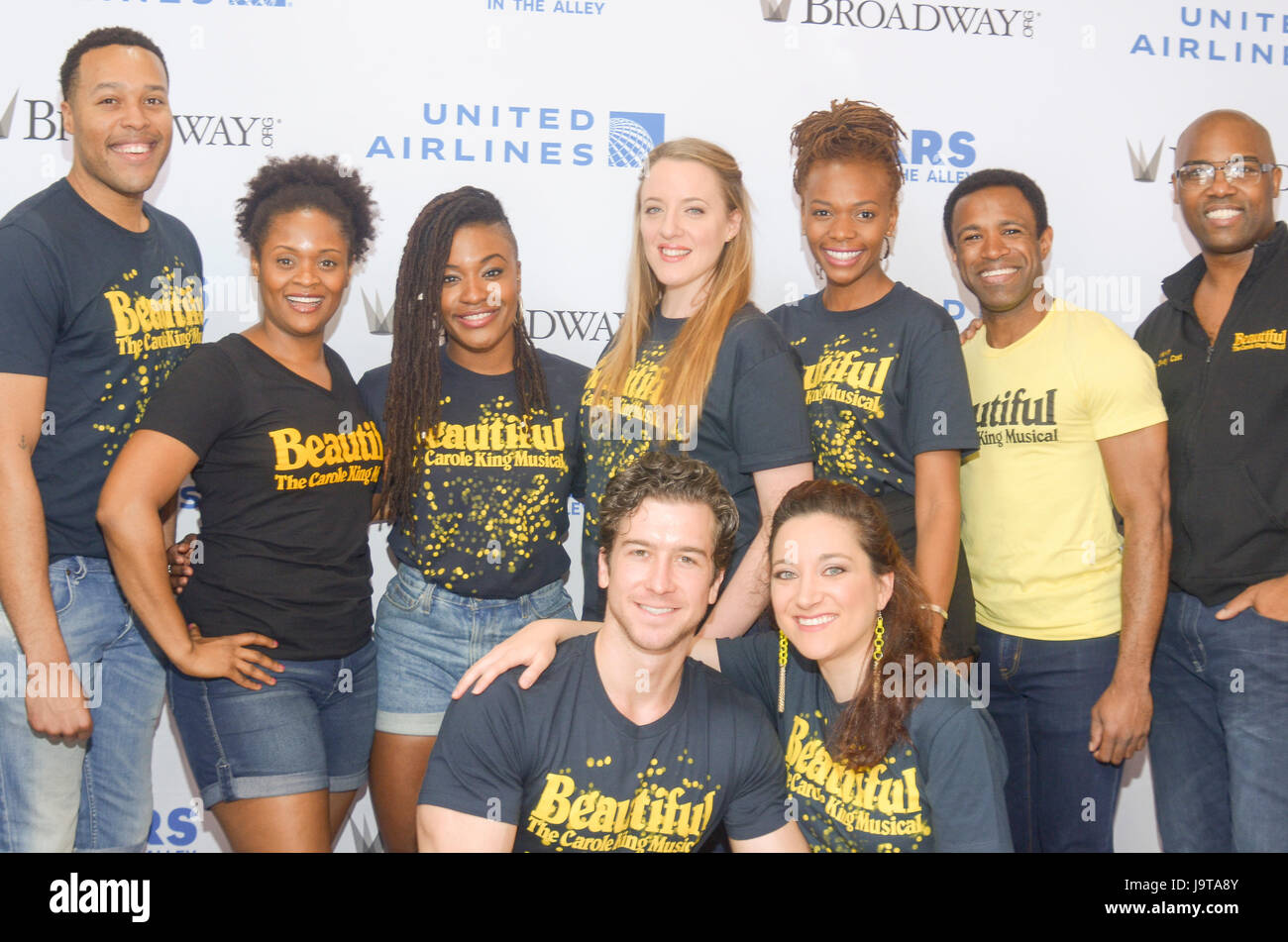 New York, NY, USA. 2nd June, 2017. The cast of 'Beautiful' attend the ...