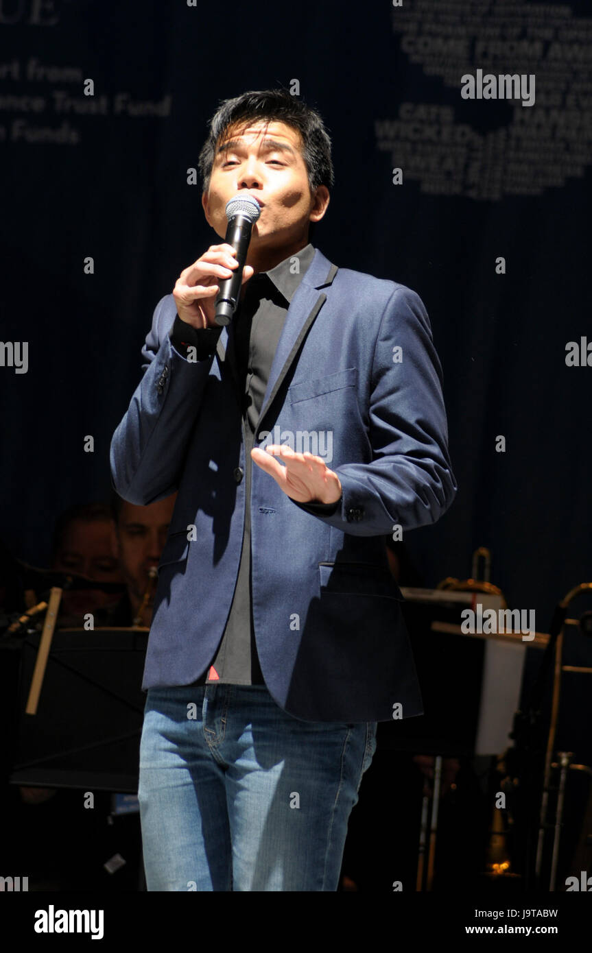 New York, NY, USA. 2nd June, 2017. Telly Leung of the cast of ' Aladdin ...