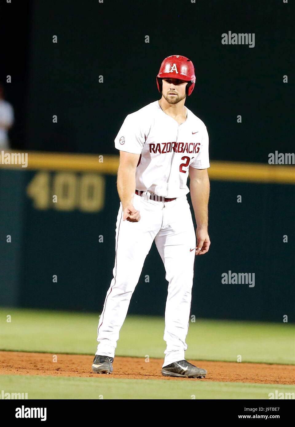 The Dugout As He Gets His Lead From Second Base. 2nd June, 2017 ...