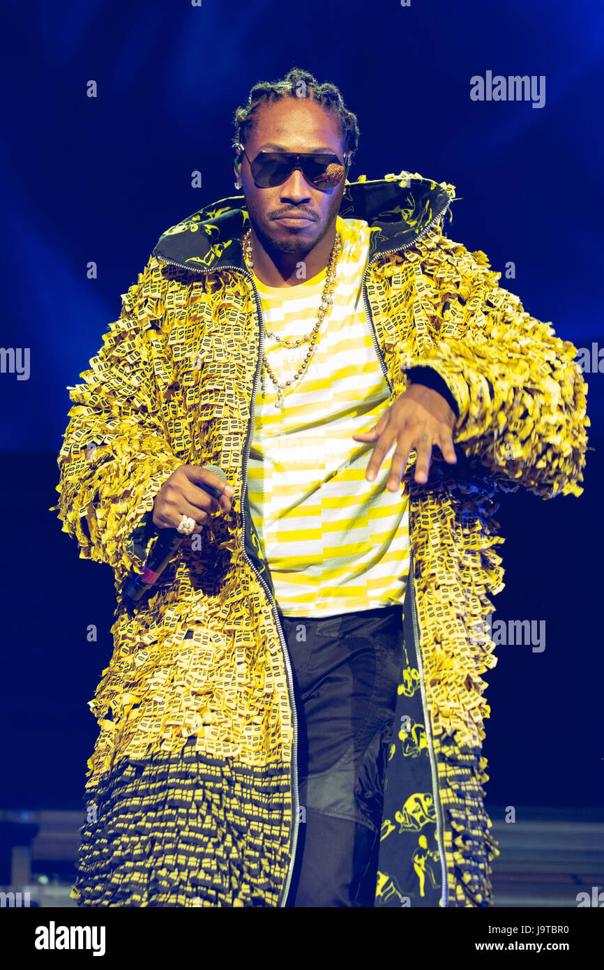 Tinley Park, Illinois, USA. 2nd June, 2017. Rapper FUTURE (NAYVADIUS ...