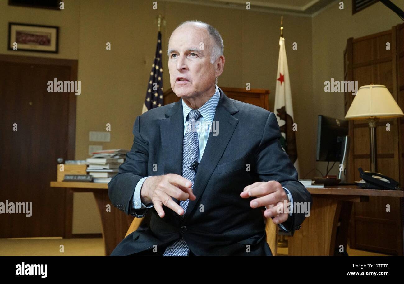 San Francisco. 31st May, 2017. Governor Jerry Brown of the U.S. state ...