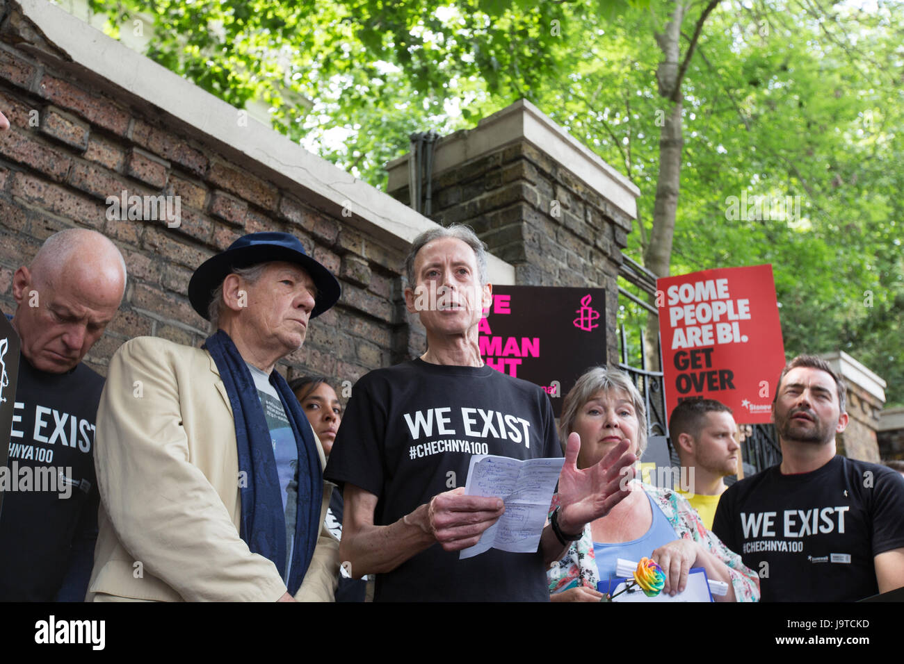 London, UK. 2nd June, 2017. Amnesty international UK/Stonewall protest ...