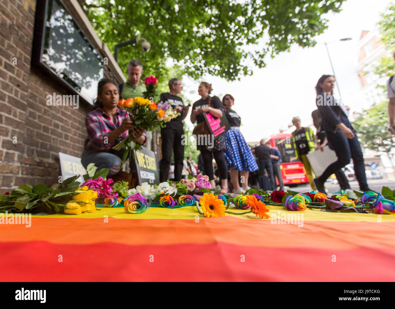 London, UK. 2nd June, 2017. Amnesty international UK/Stonewall protest ...